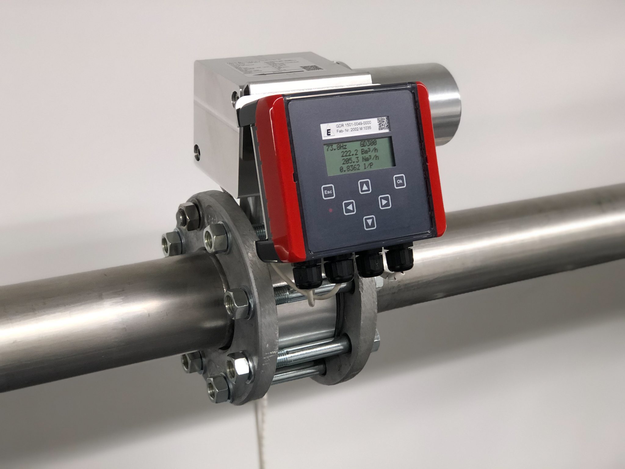 FLUIDISTOR – GAS FLOWMETER GD 300 EX WITH intermediate flange / WAFER ...